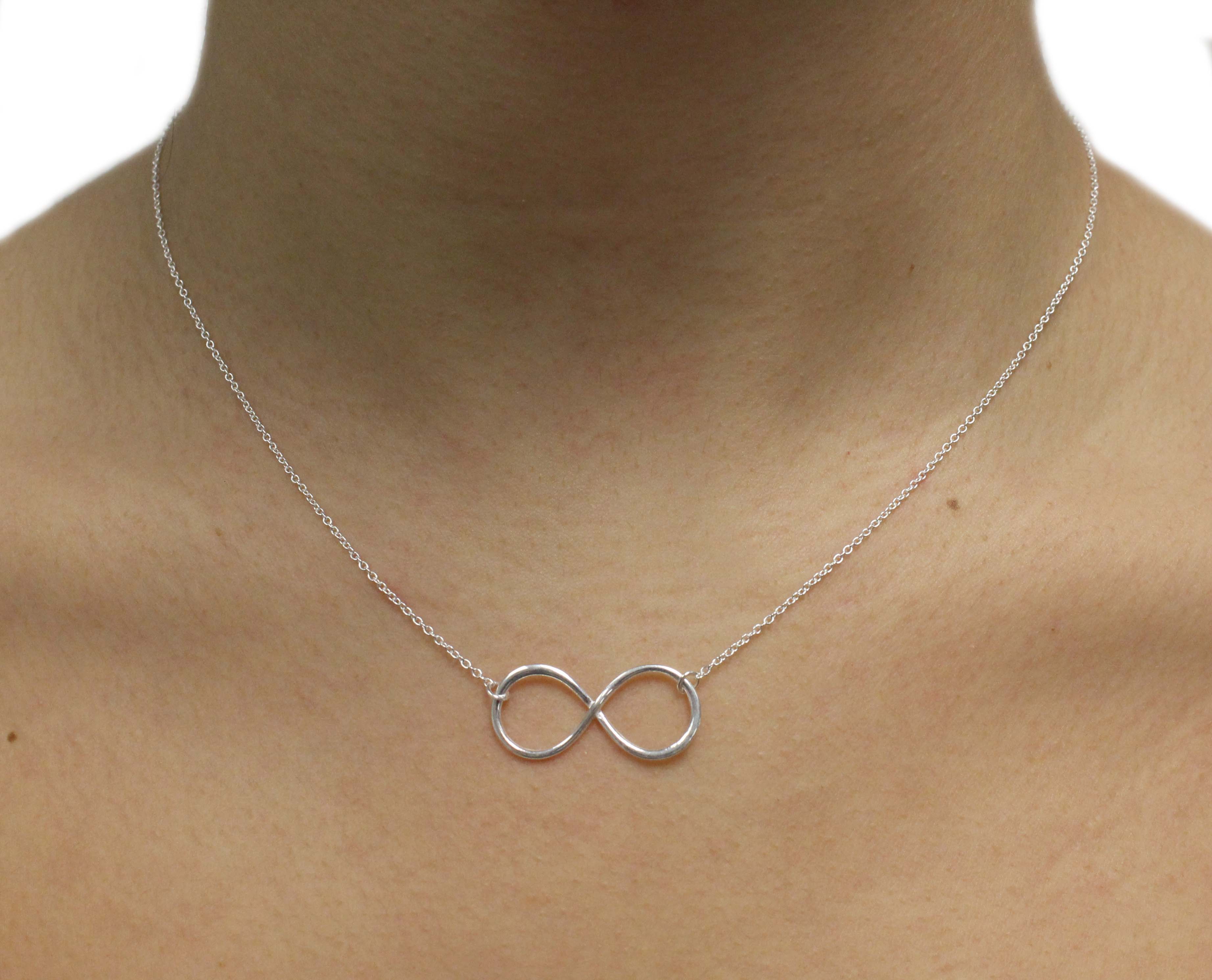 Sterling Silver Infinity Necklace - Best of Everything | Online Shopping
