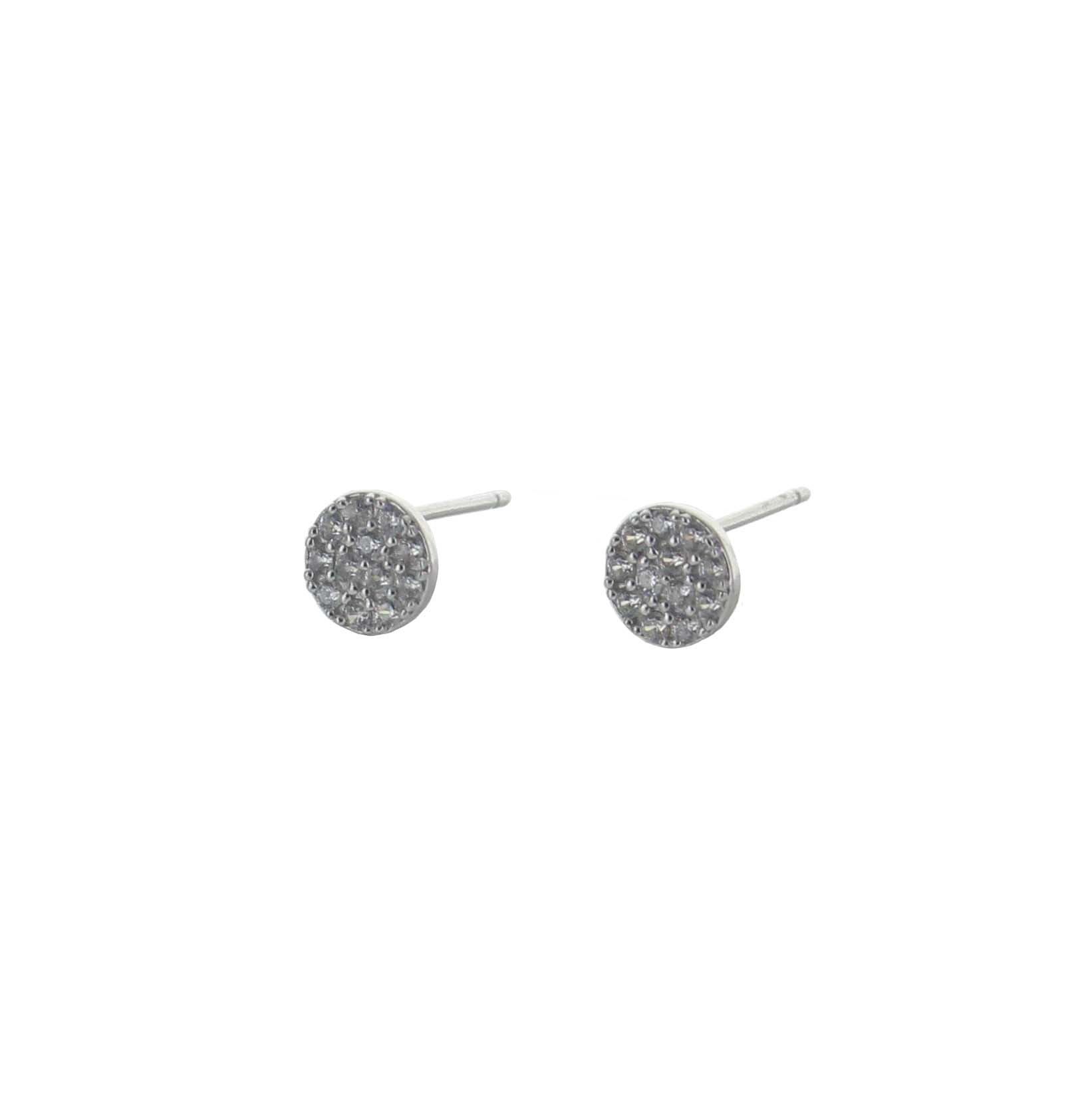 925 Sterling Silver Tiny Pave Circles - Best of Everything | Online ... 925 Sterling Silver Tiny Pave Circles - Best of Everything | Online ...