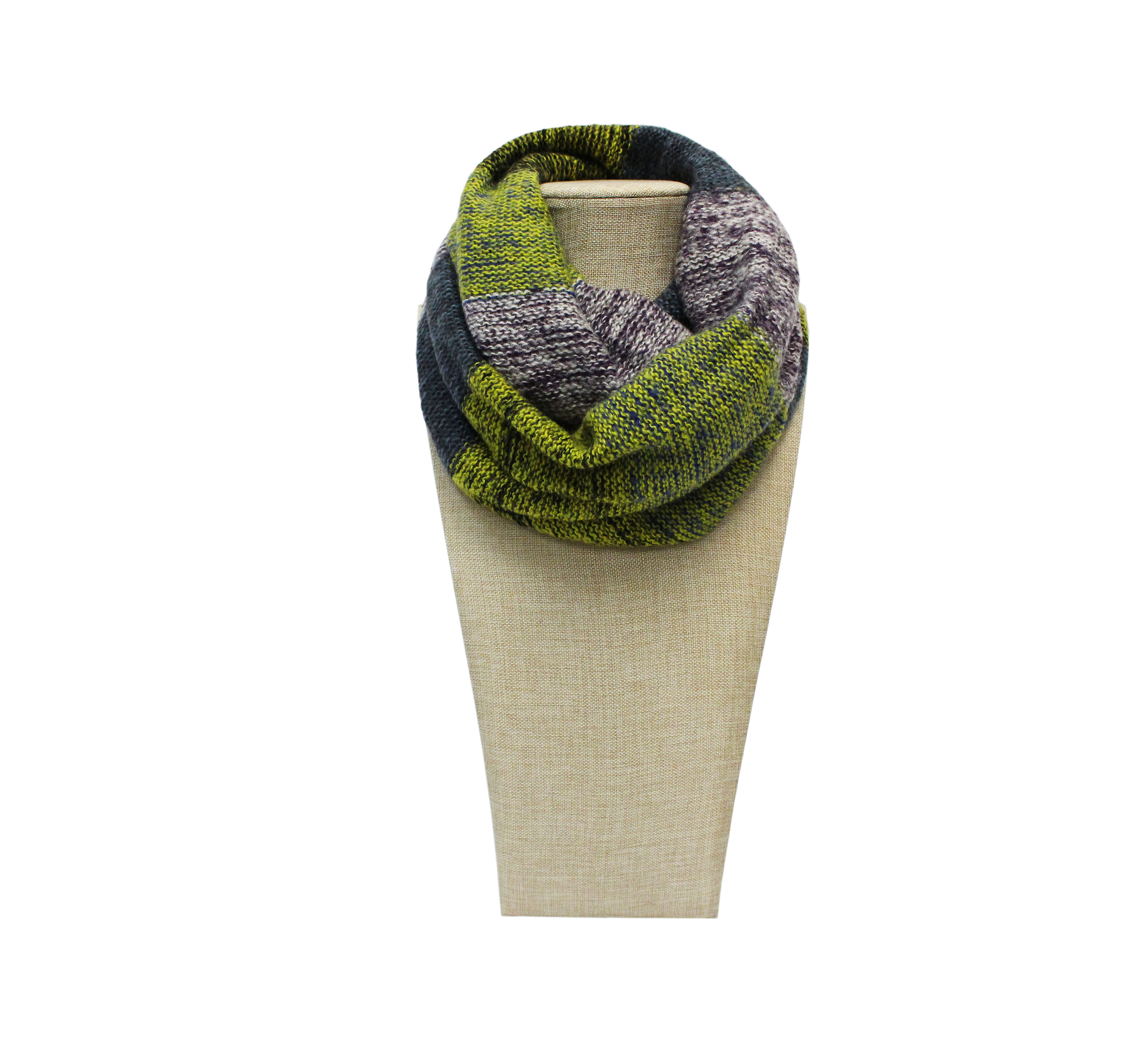 Multicolor Knit Infinity Scarf - Best of Everything | Online Shopping