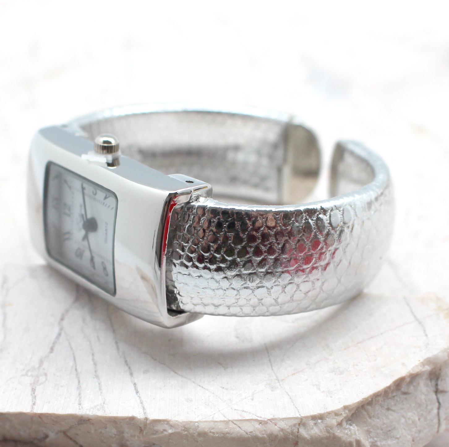 Small Rectangle Face Cuff Watch