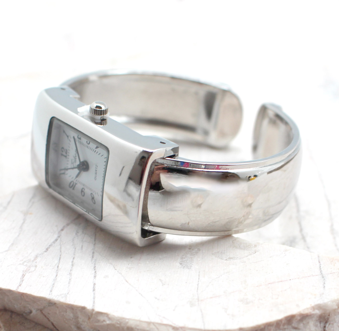 Small Rectangle Face Cuff Watch