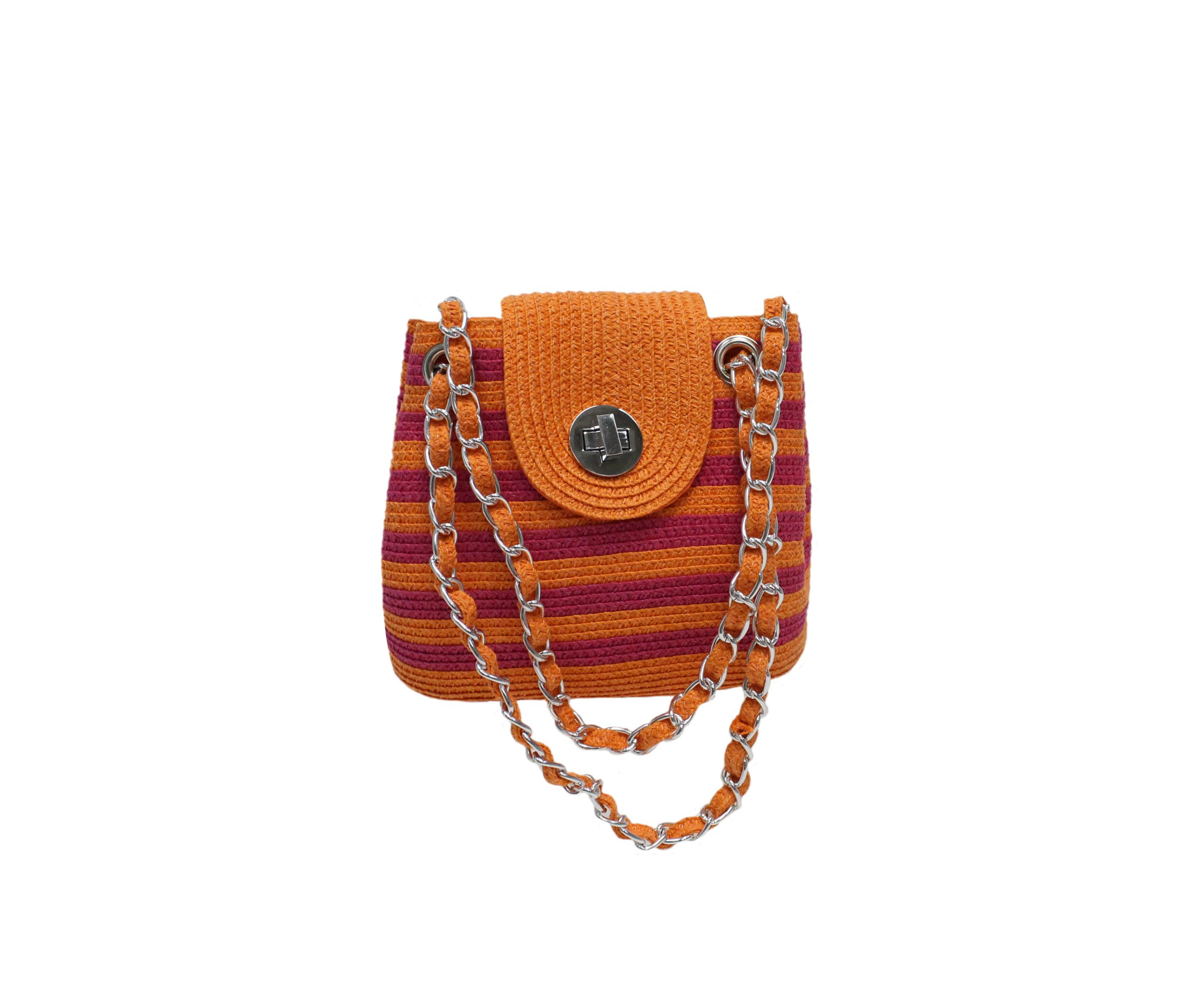 Pink & Orange Straw Bags - Best of Everything | Online Shopping