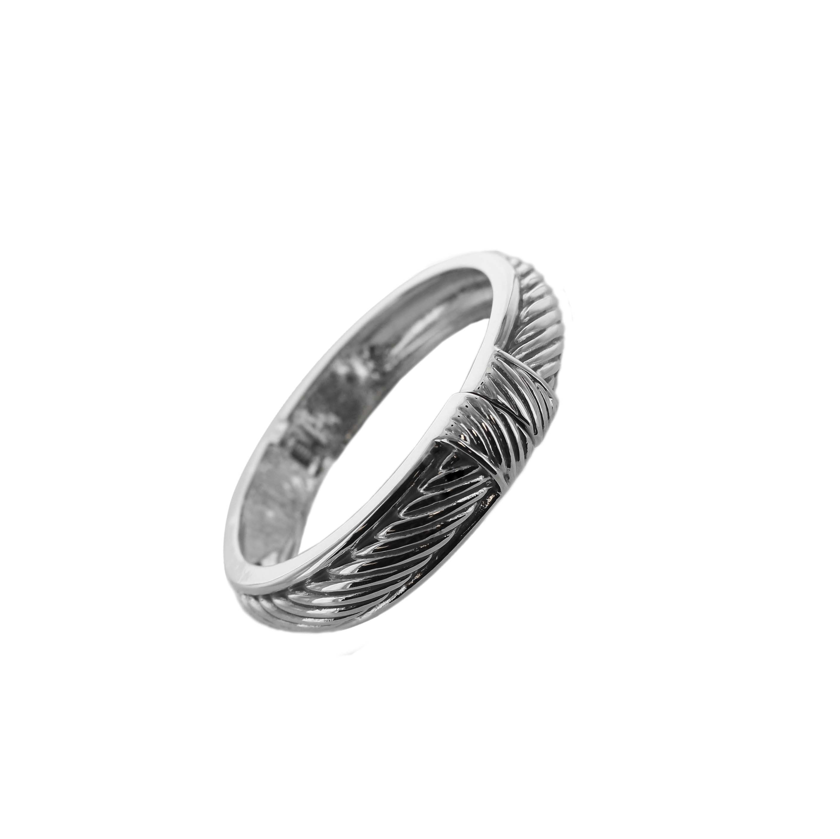 Silver Hinge Bangle - Best of Everything | Online Shopping