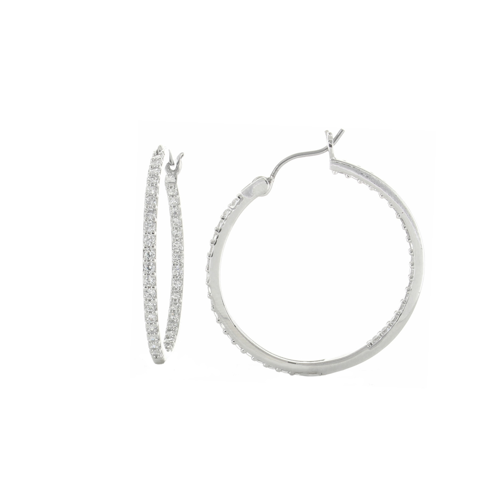 CZ Classy Hoops - Best of Everything | Online Shopping
