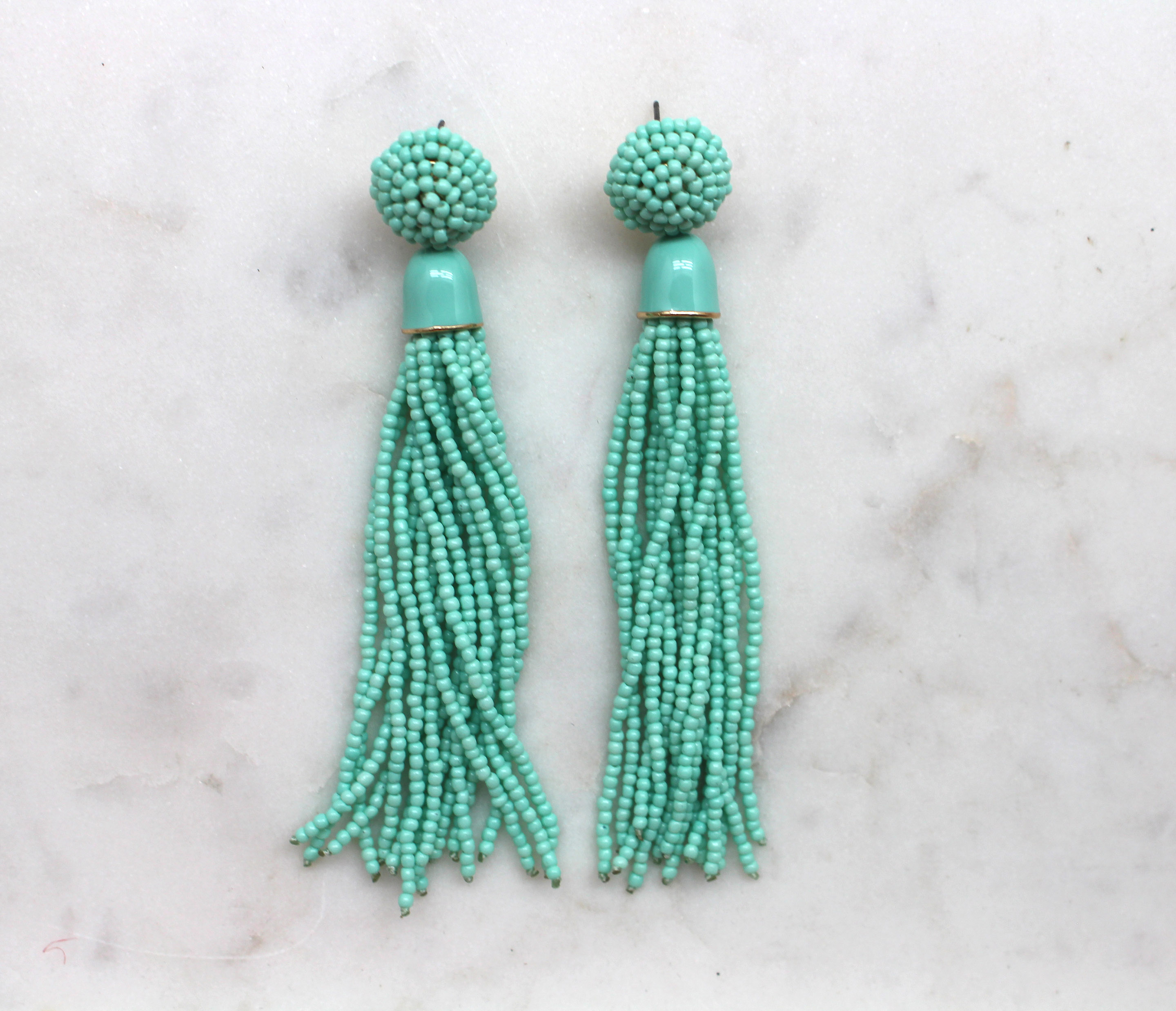 Long Post Sea Bead Earrings - Best of Everything | Online Shopping