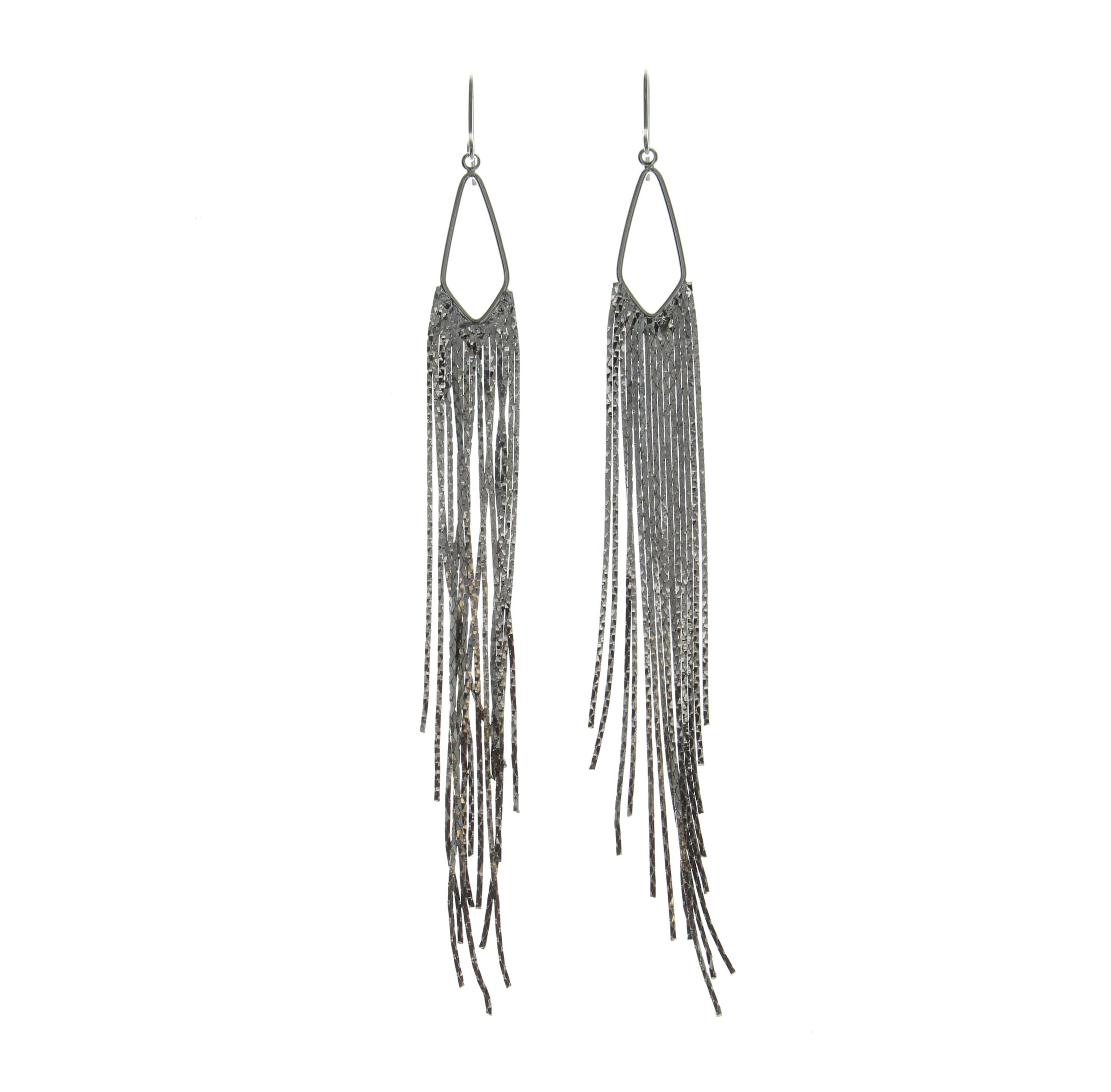Long Metal Strings Earrings - Best of Everything | Online Shopping