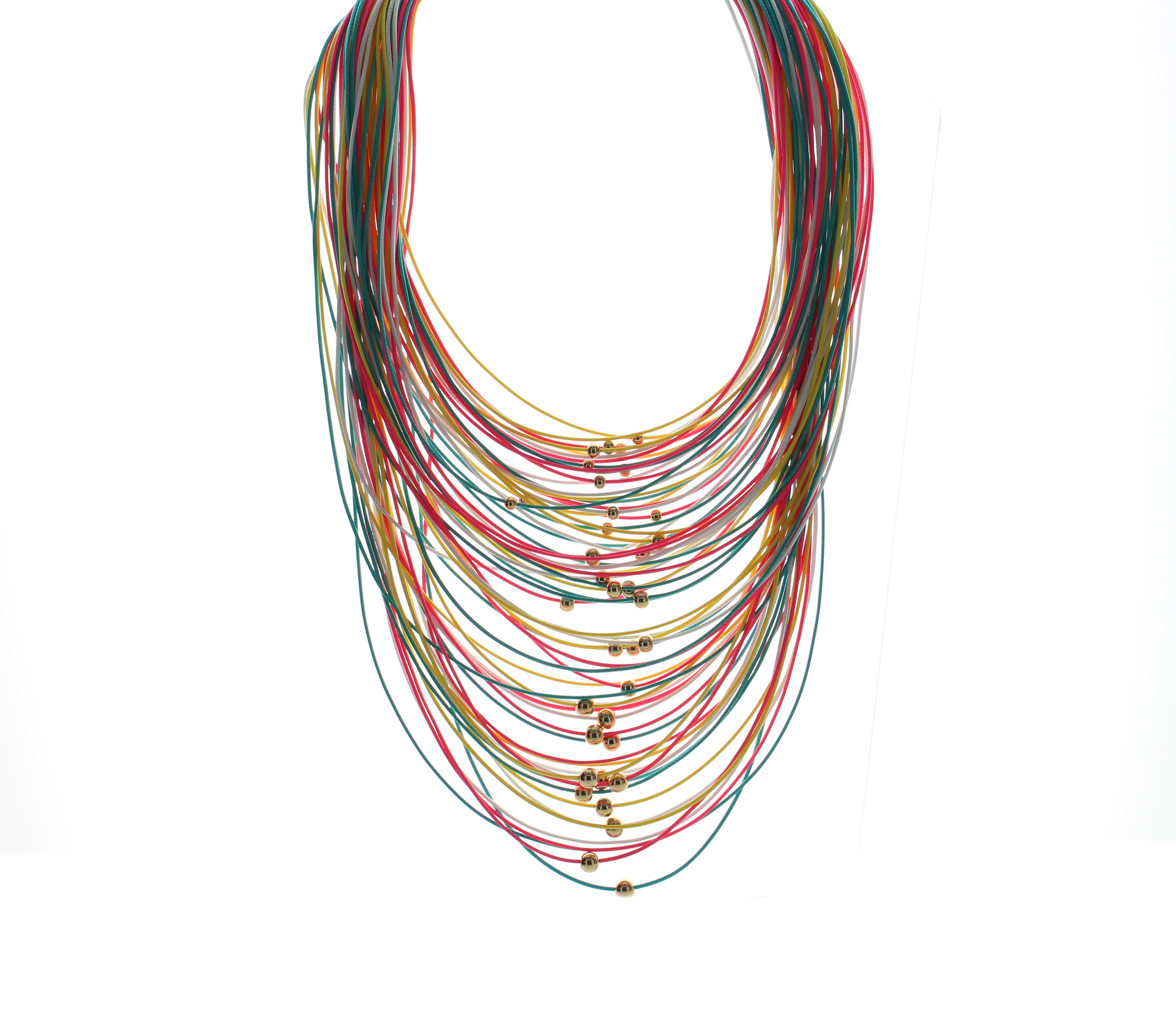 Long Rainbow Strings Necklace - Best of Everything | Online Shopping
