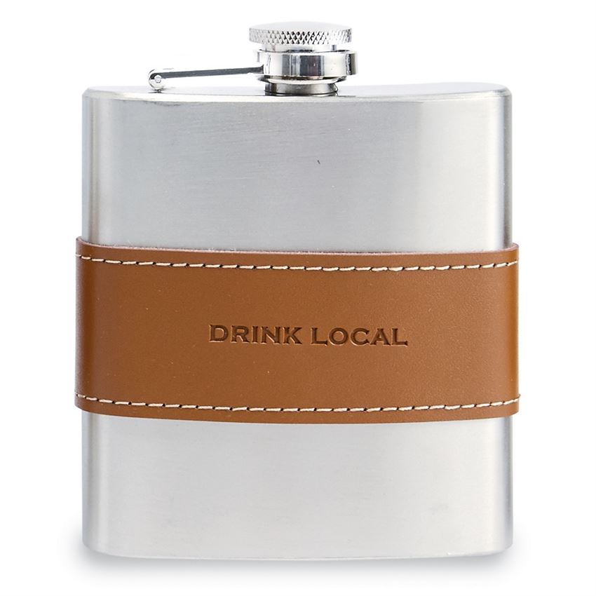 Leather Band Flask - Best of Everything | Online Shopping