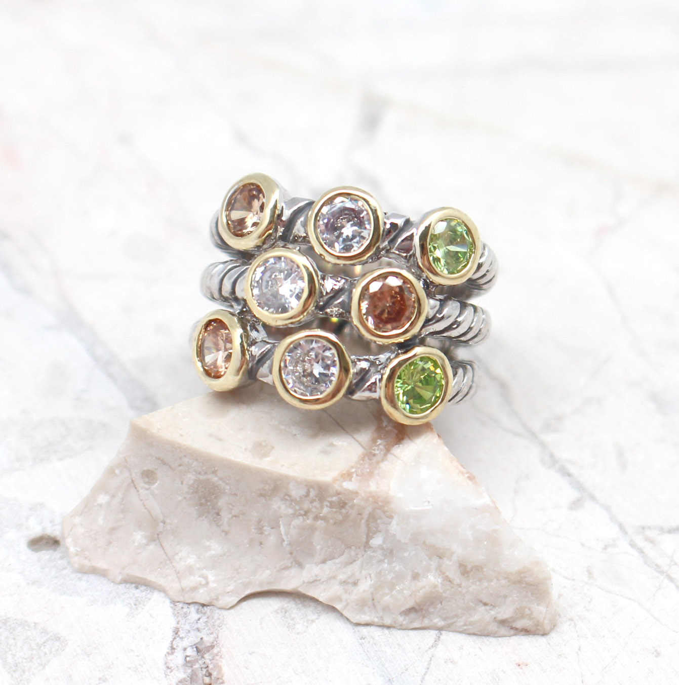 Pastel Color Burst Ring - Best of Everything | Online Shopping