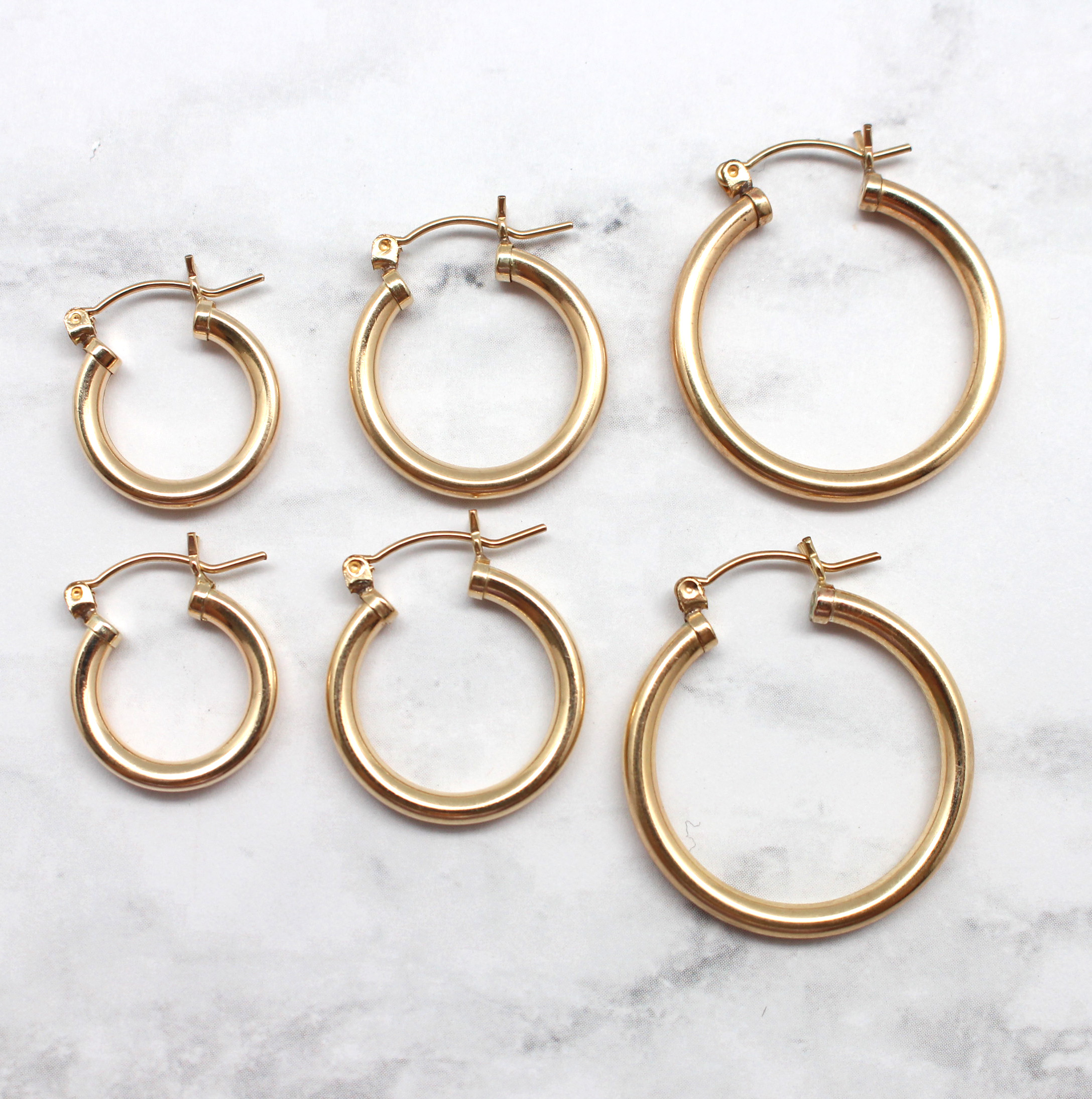 Simple Gold Hoops - Best of Everything | Online Shopping