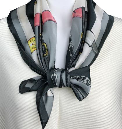 Buckle and Chain Square Scarf - Best of Everything | Online Shopping