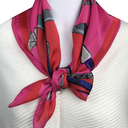 Buckle and Chain Square Scarf - Best of Everything | Online Shopping