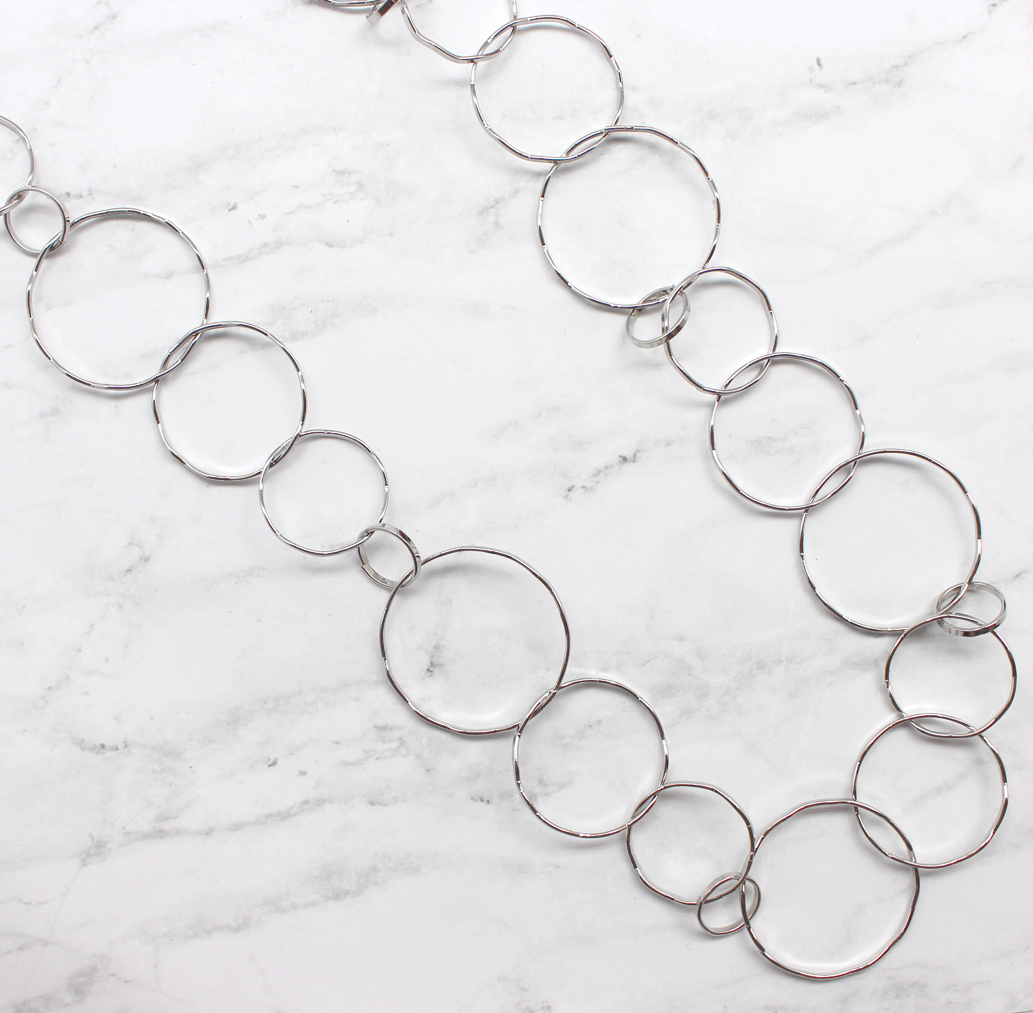 Long Bubble Link Necklace - Best of Everything | Online Shopping