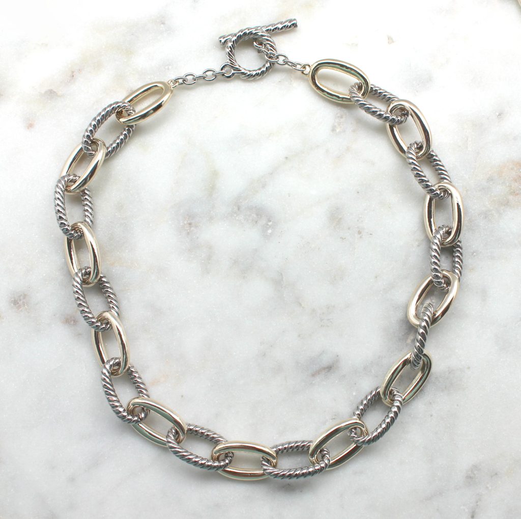 Braided Chain Link Necklace - Best of Everything | Online Shopping