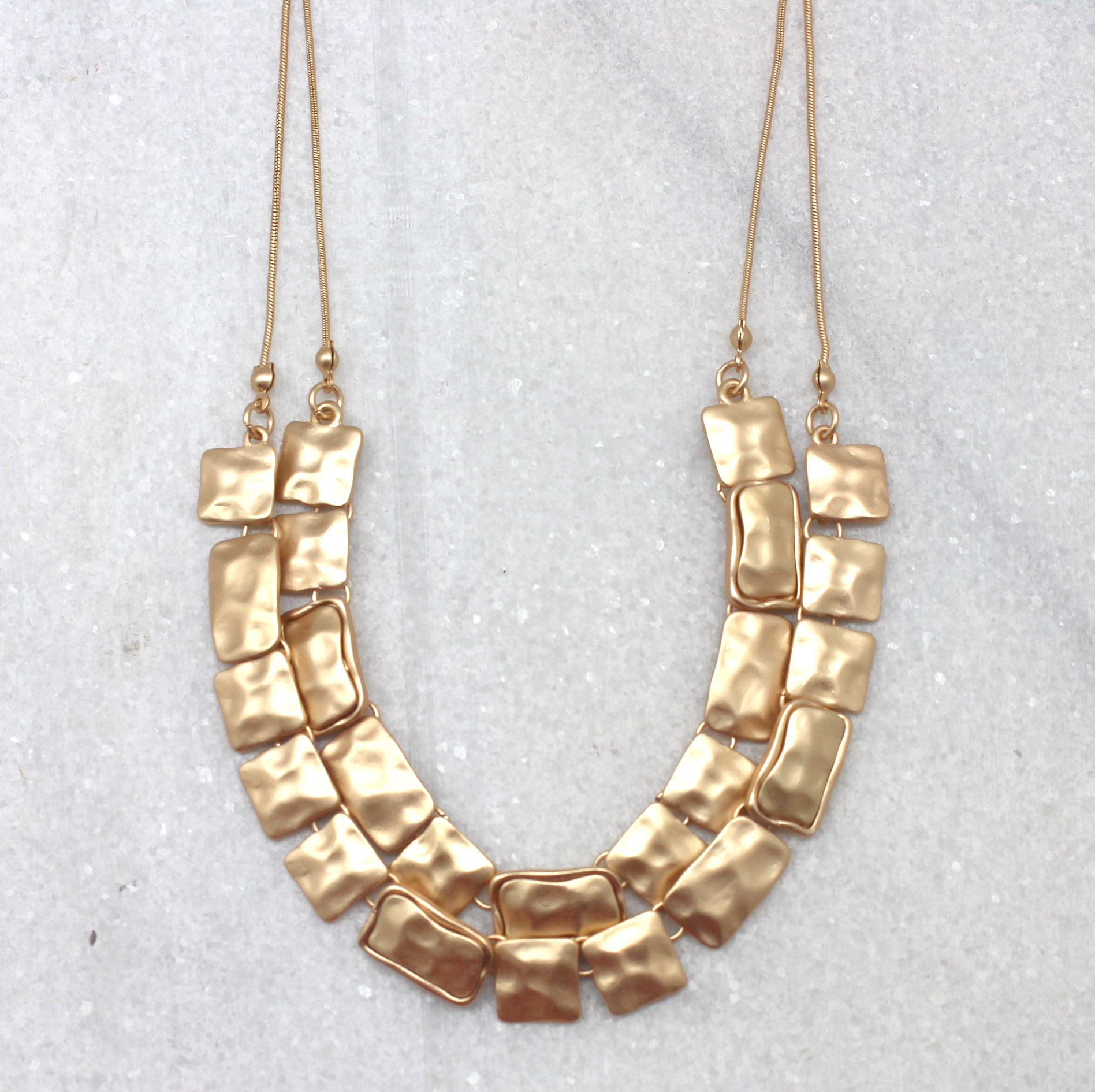 Matte Pieces Necklace - Best of Everything | Online Shopping