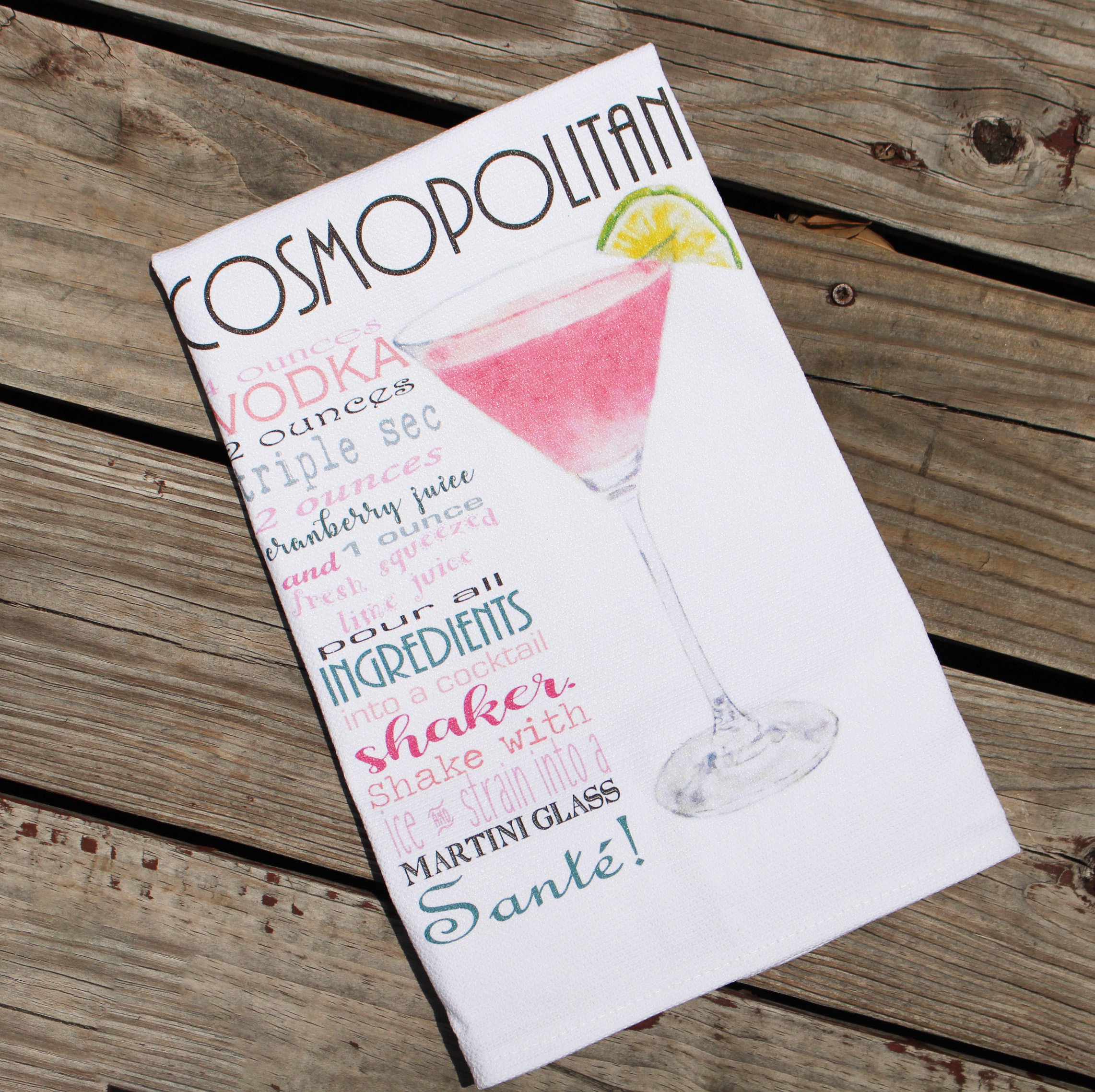 Cosmopolitan Recipe Towel - Best of Everything | Online Shopping