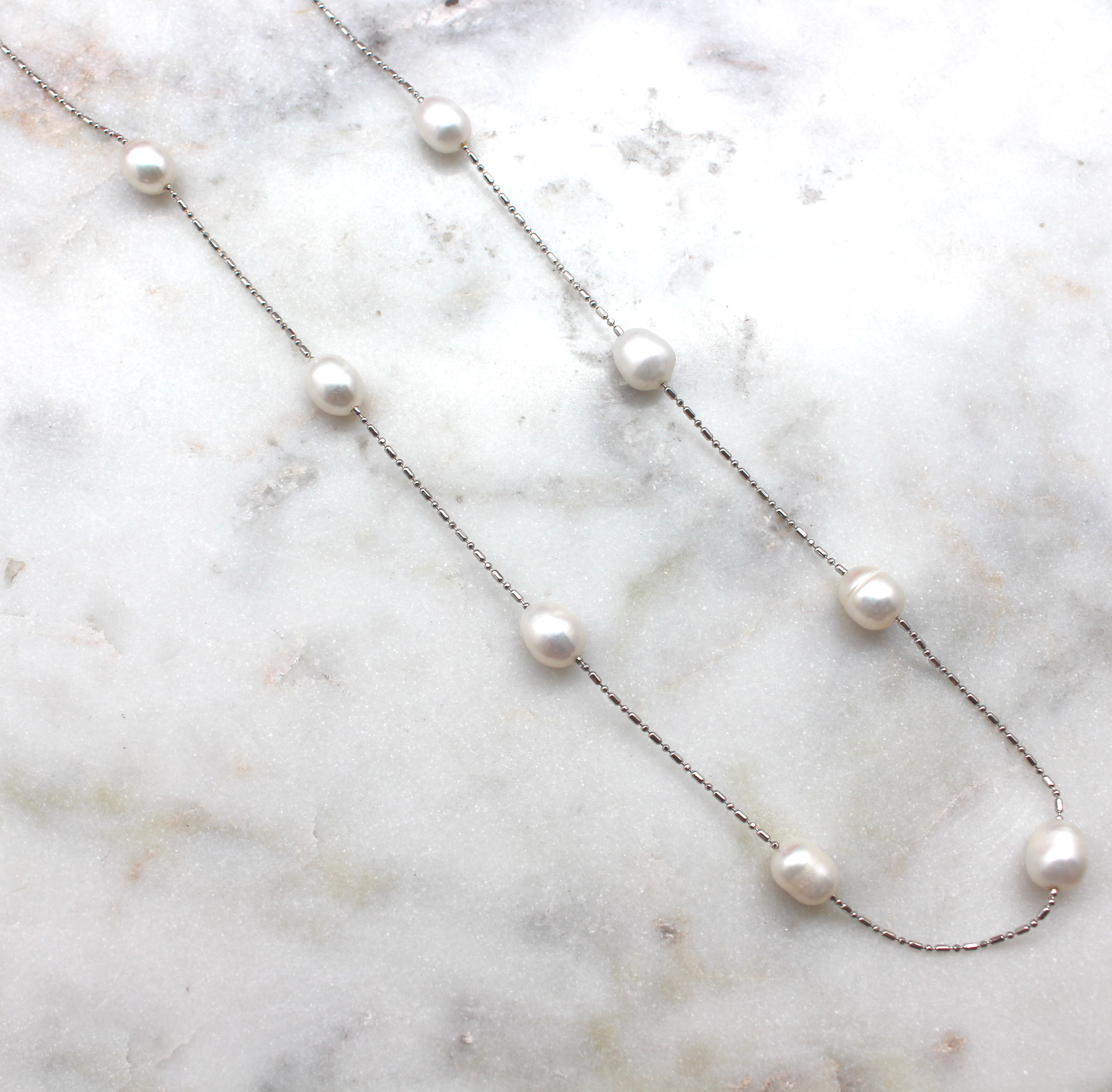 Pearl Path Necklace - Best of Everything | Online Shopping