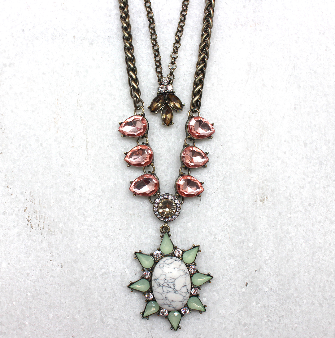 Rhinestone Burst Necklace - Best of Everything | Online Shopping