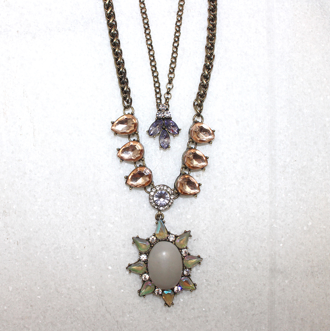 Rhinestone Burst Necklace - Best of Everything | Online Shopping
