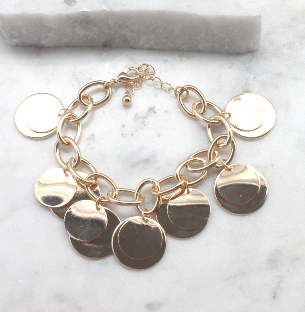 Dangling Discs Bracelet - Best of Everything | Online Shopping