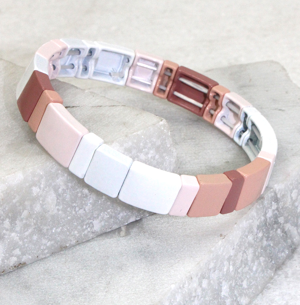 Blushing Color Block Bracelet - Best of Everything | Online Shopping