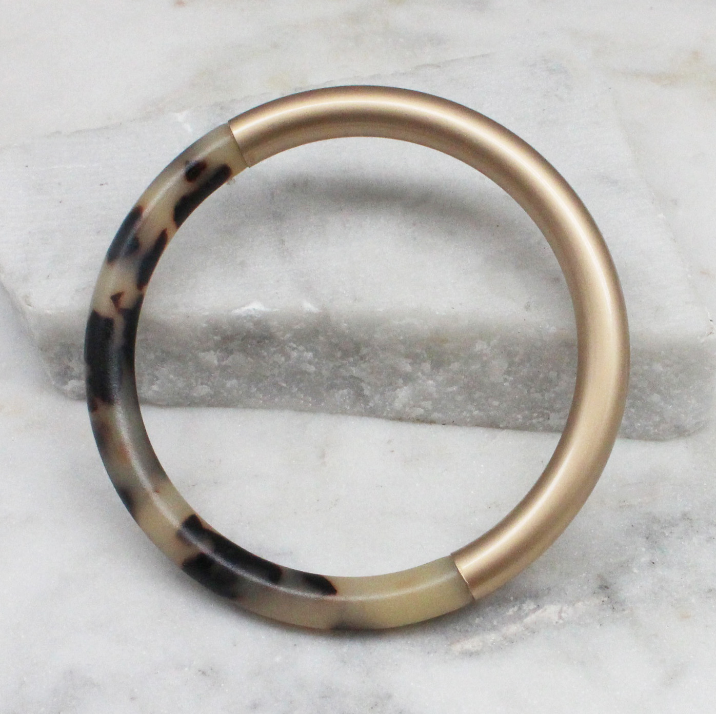 Chloe Tortoise Shell Bangle In Rose Gold - Best of Everything | Online ...