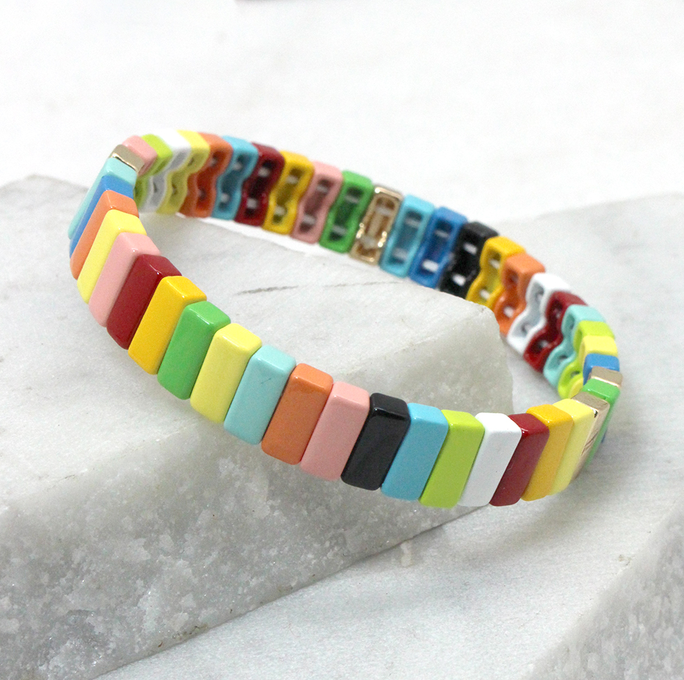 So Fresh Color Block Bracelet - Best of Everything | Online Shopping