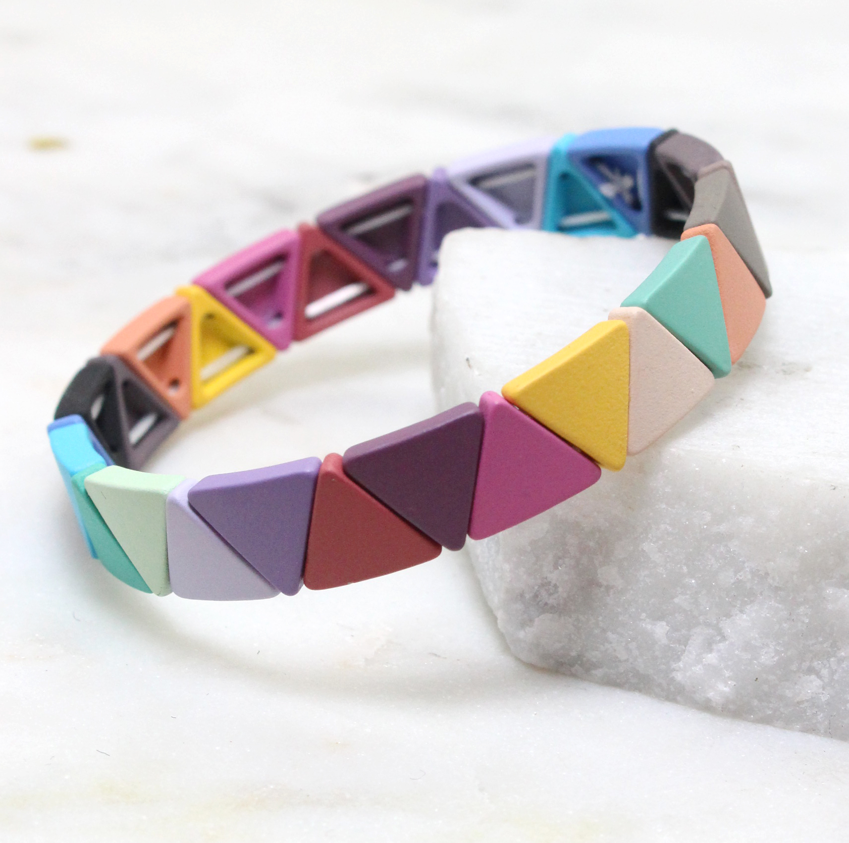The Bold Triangle Color Block Bracelet - Best of Everything | Online ...