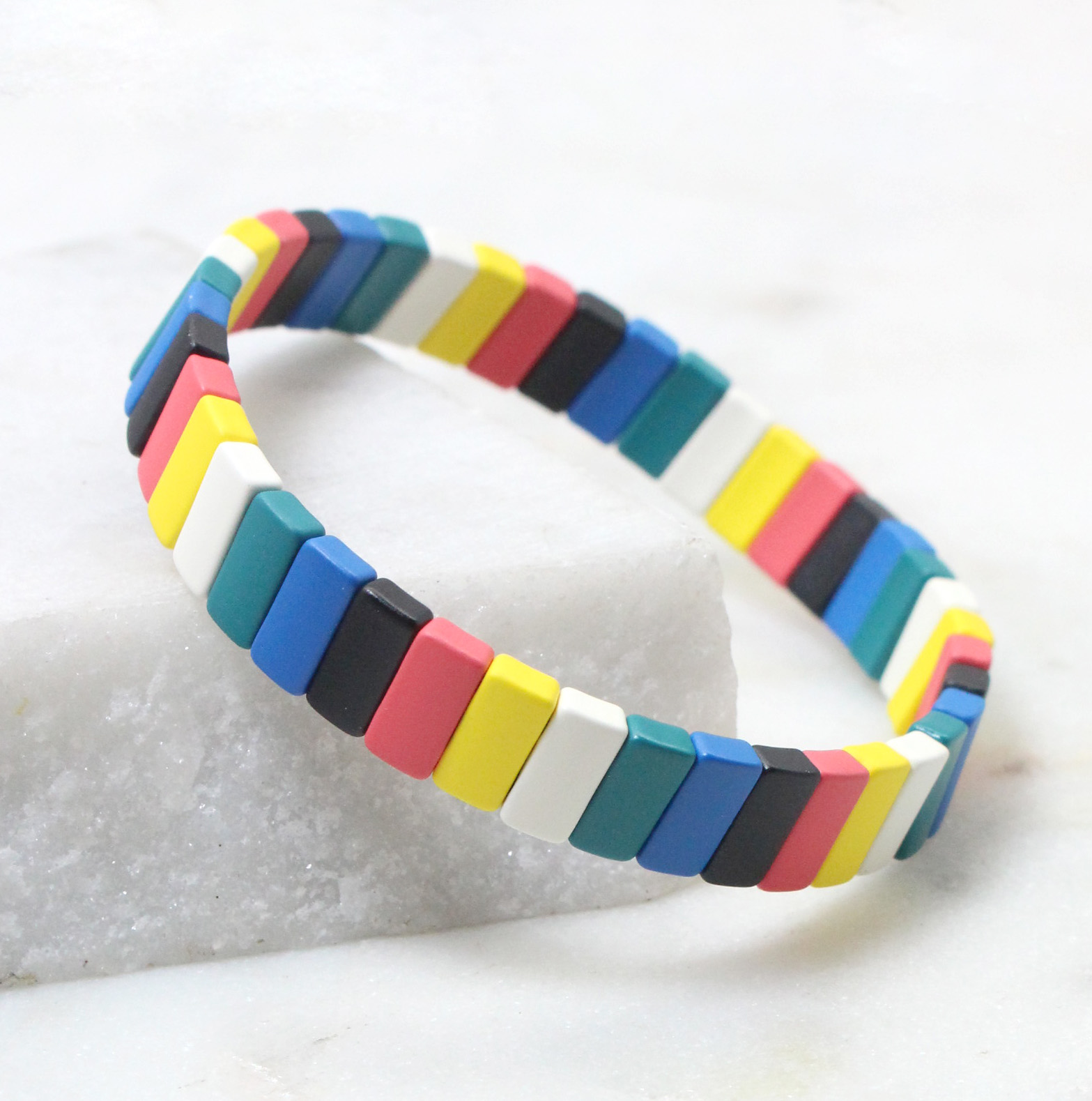 The Brights Rectangle Color Block Bracelet - Best of Everything ...