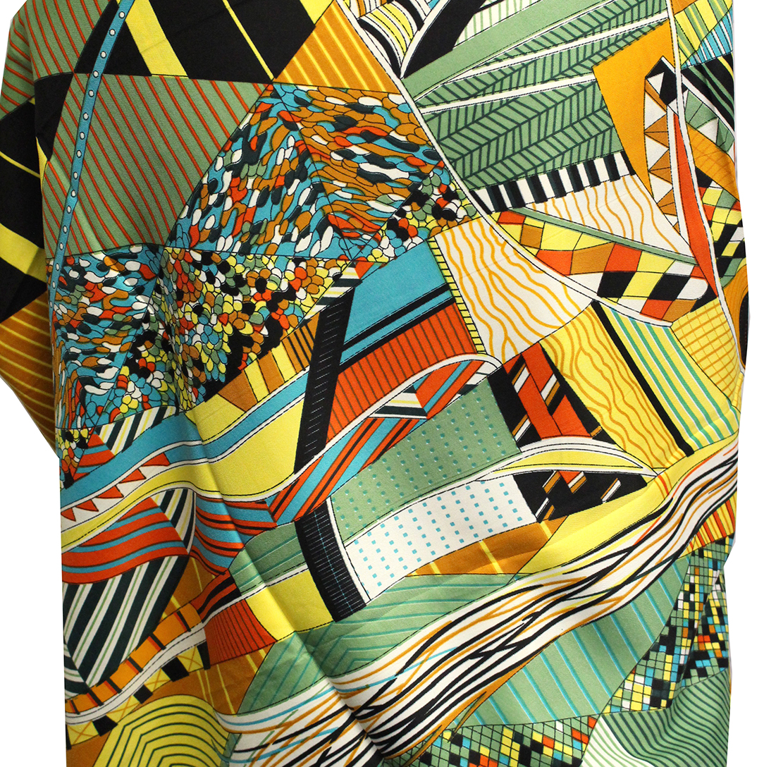 Artsy Design Silk-Feel Scarf - Best of Everything | Online Shopping