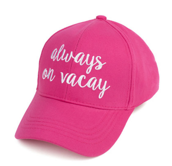 Always on Vacay Baseball Cap - Best of Everything | Online Shopping Always on Vacay Baseball Cap - Best of Everything | Online Shopping