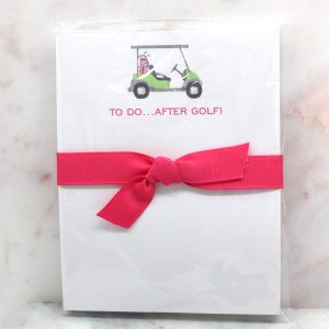 After Golf Note Pad