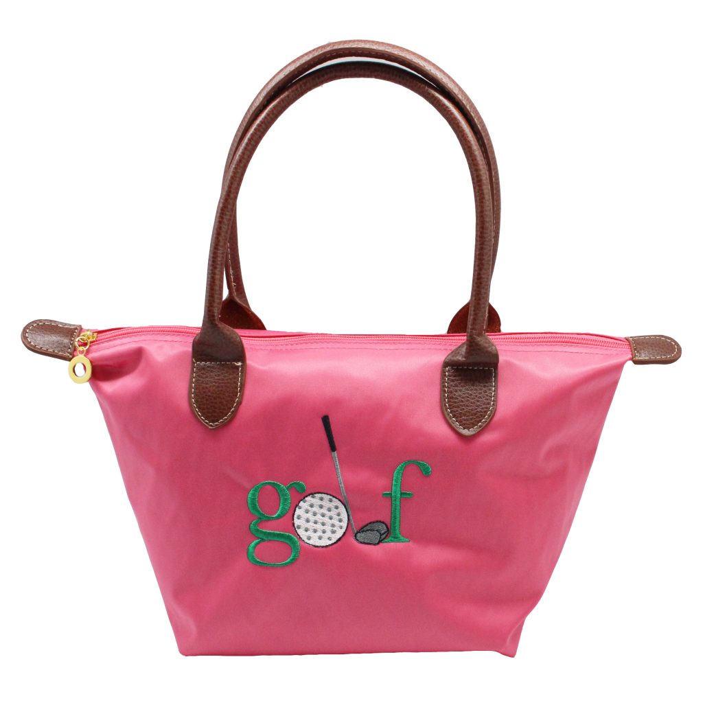 Golf Nylon Tote In Pink - Best of Everything | Online Shopping