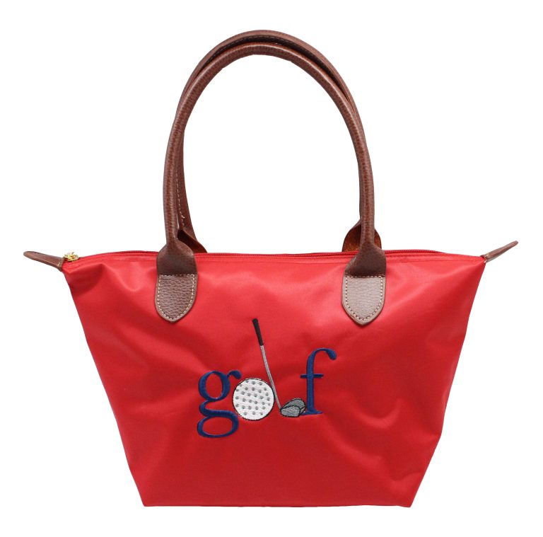 Golf Nylon Tote In Red - Best of Everything | Online Shopping