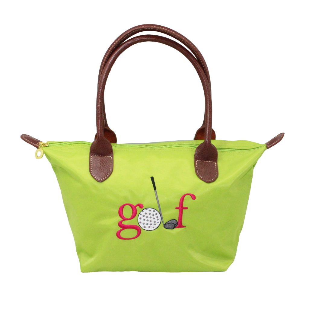 Golf Nylon Tote In Green - Best of Everything | Online Shopping