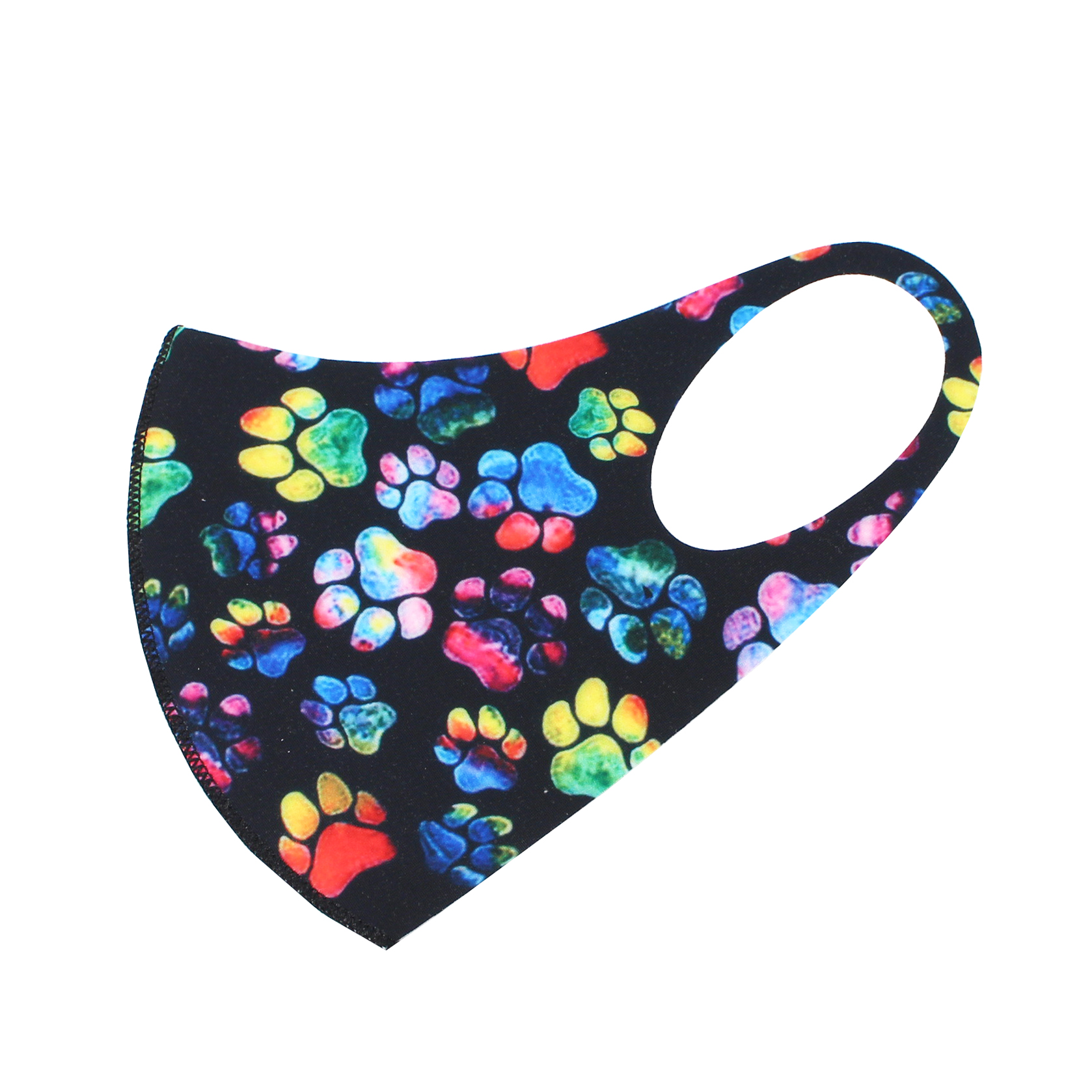Colorful Paw Print Face Mask - Best of Everything | Online Shopping