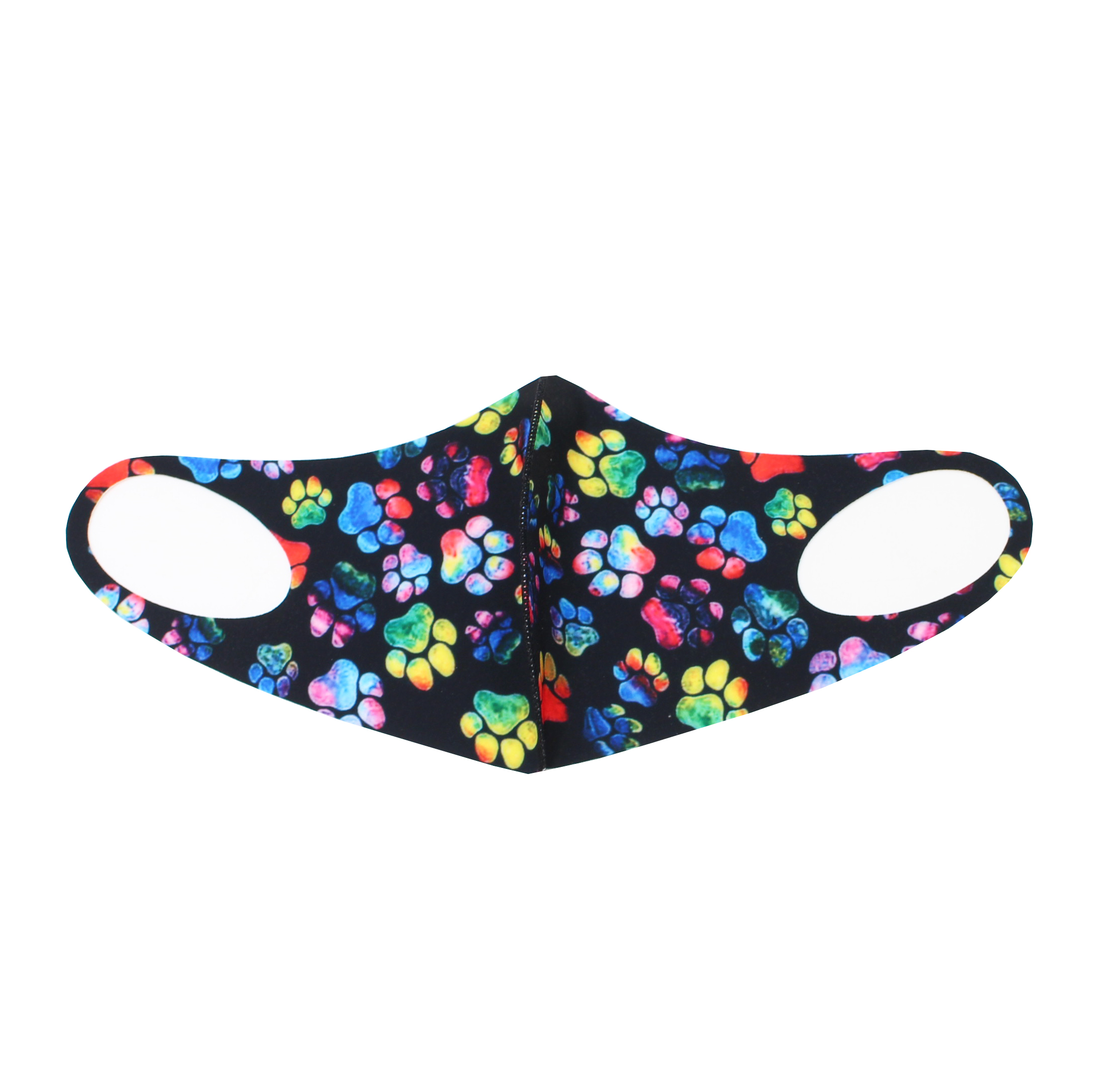 Colorful Paw Print Face Mask - Best of Everything | Online Shopping