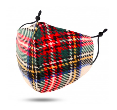 Khaki Tartan Mask - Best of Everything | Online Shopping