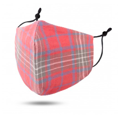 Red Plaid Face Mask - Best of Everything | Online Shopping