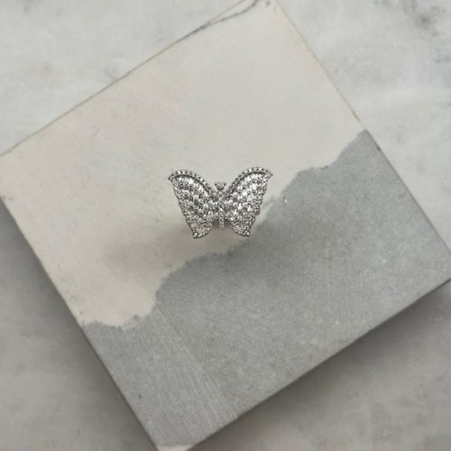 Rhinestone Butterfly Ring - Best of Everything | Online Shopping