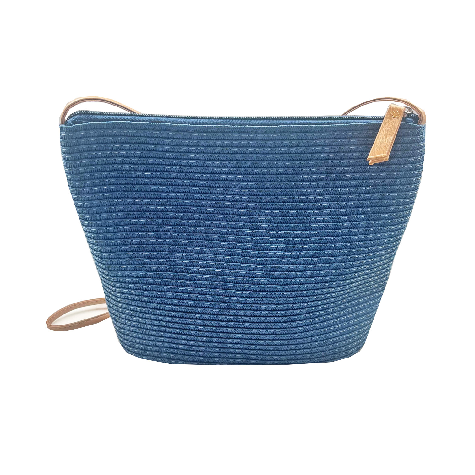 Straw Crossbody Bag in Navy - Best of Everything | Online Shopping