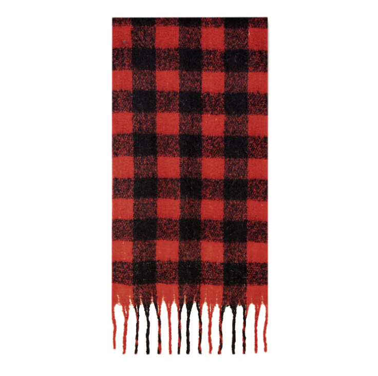 Black & Red Buffalo Check Scarf - Best of Everything | Online Shopping