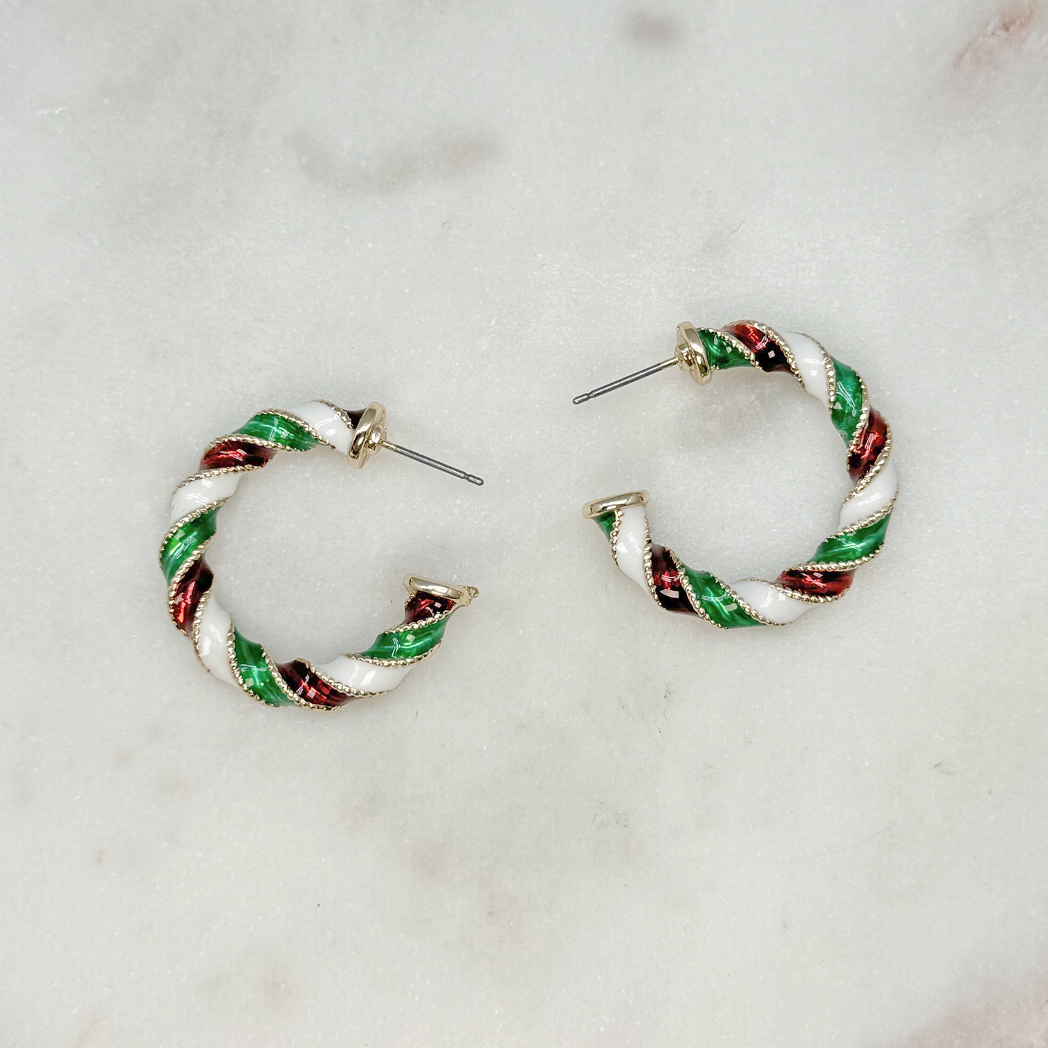 Candy Cane Hoops - Best of Everything | Online Shopping