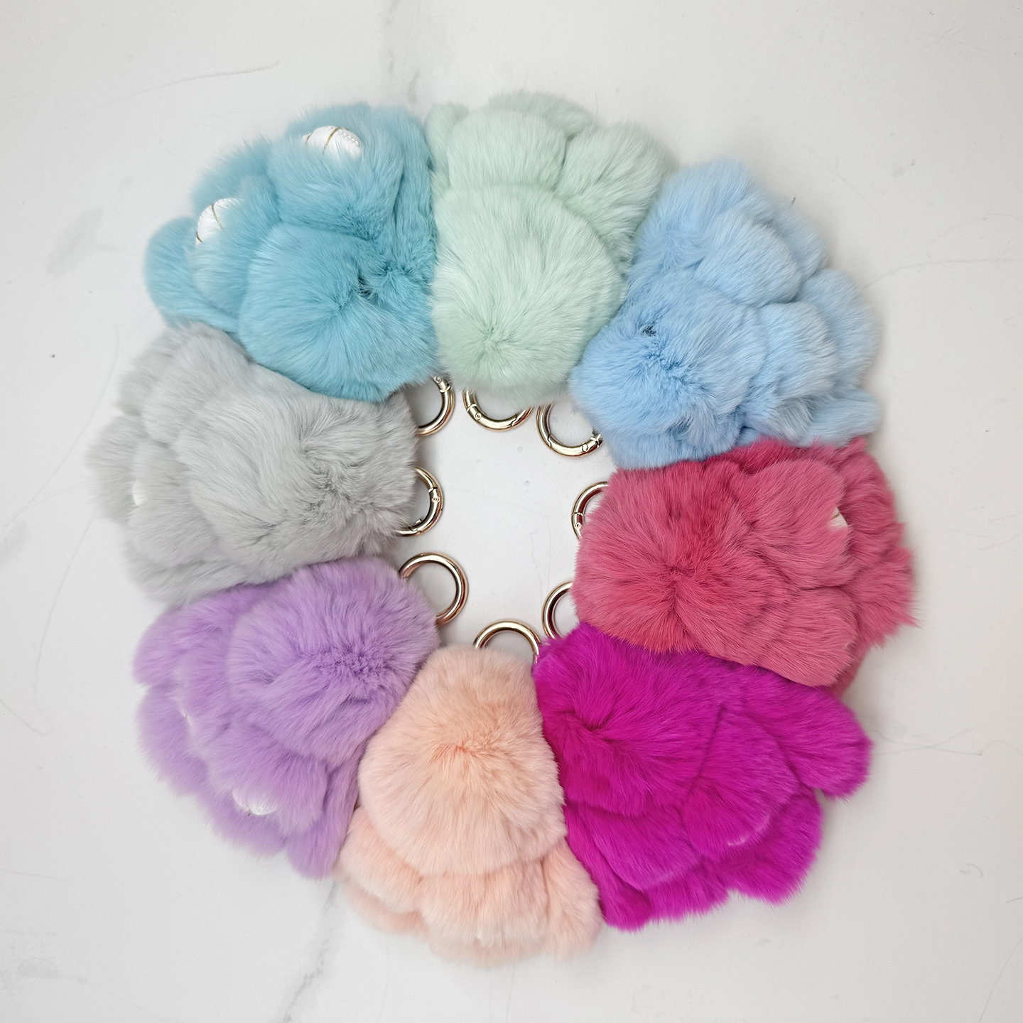 Fur Bunny Keychain - Best of Everything | Online Shopping